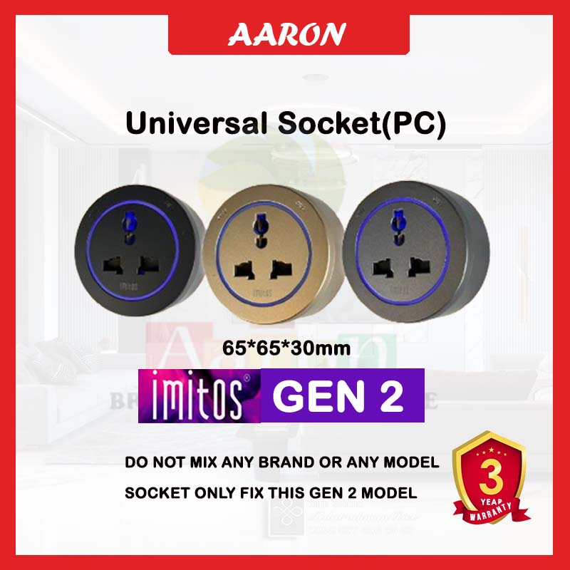 imitos Gen2 Power Track Socket Surface 32A Power Track Line Socket Long ...