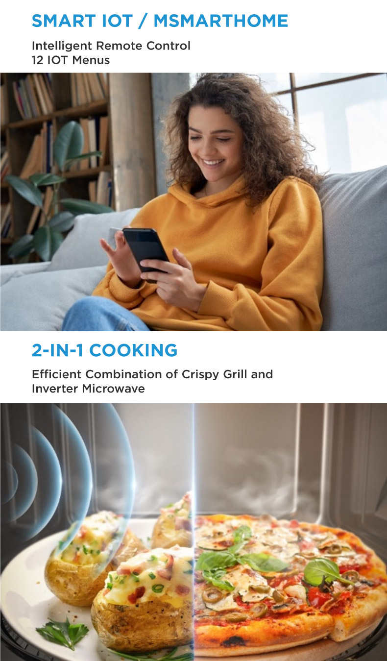 Midea EG9P032MX-PS0F 30L Inverter Digital Microwave Oven With WIFI ...