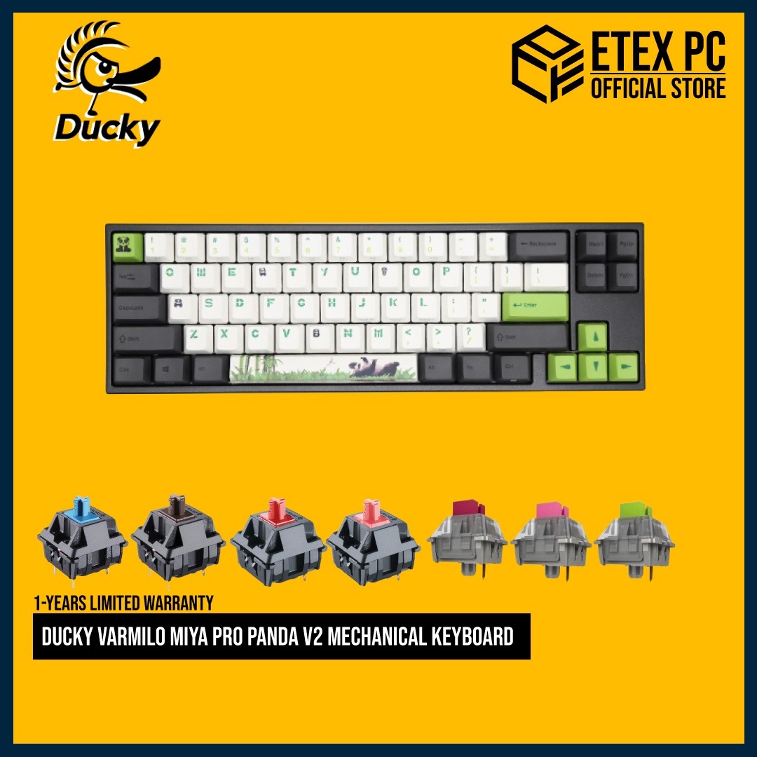 Ducky Varmilo Miya PRO Panda V2 Mechanical Keyboard - Cherry Mx ...