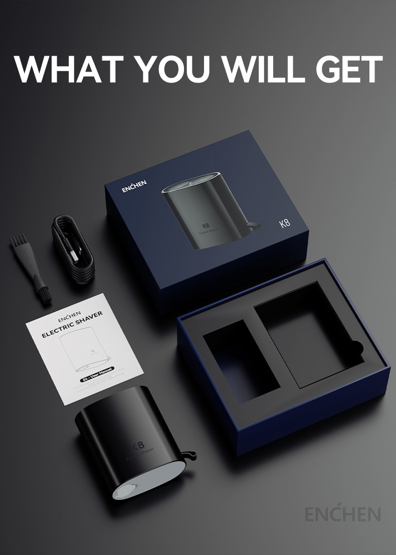 Enchen K8 Mesin Cukur Janggut Mini Electric Shaver Pop-up Portable ...