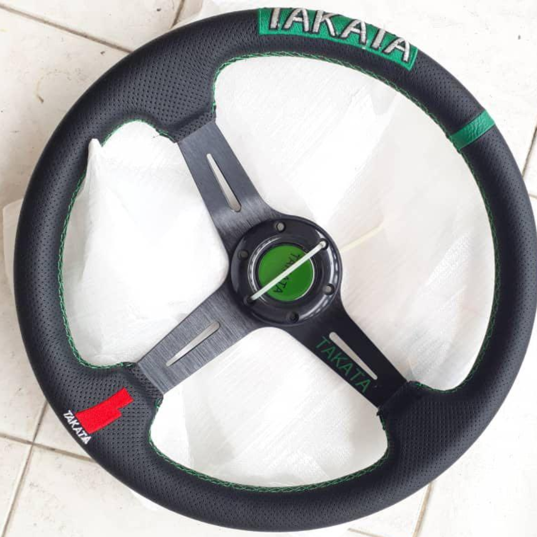 TAKATA Semi Deep Dish Steering Wheel Leather (350MM) | Shopee Malaysia