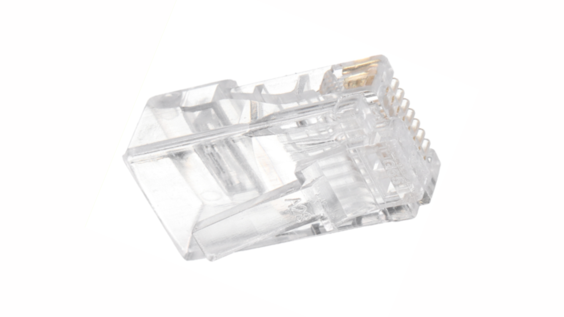 RJ45 Cat5e Crystal Plug Connector 8P8C 8 Pin LAN Network Internet Cable ...