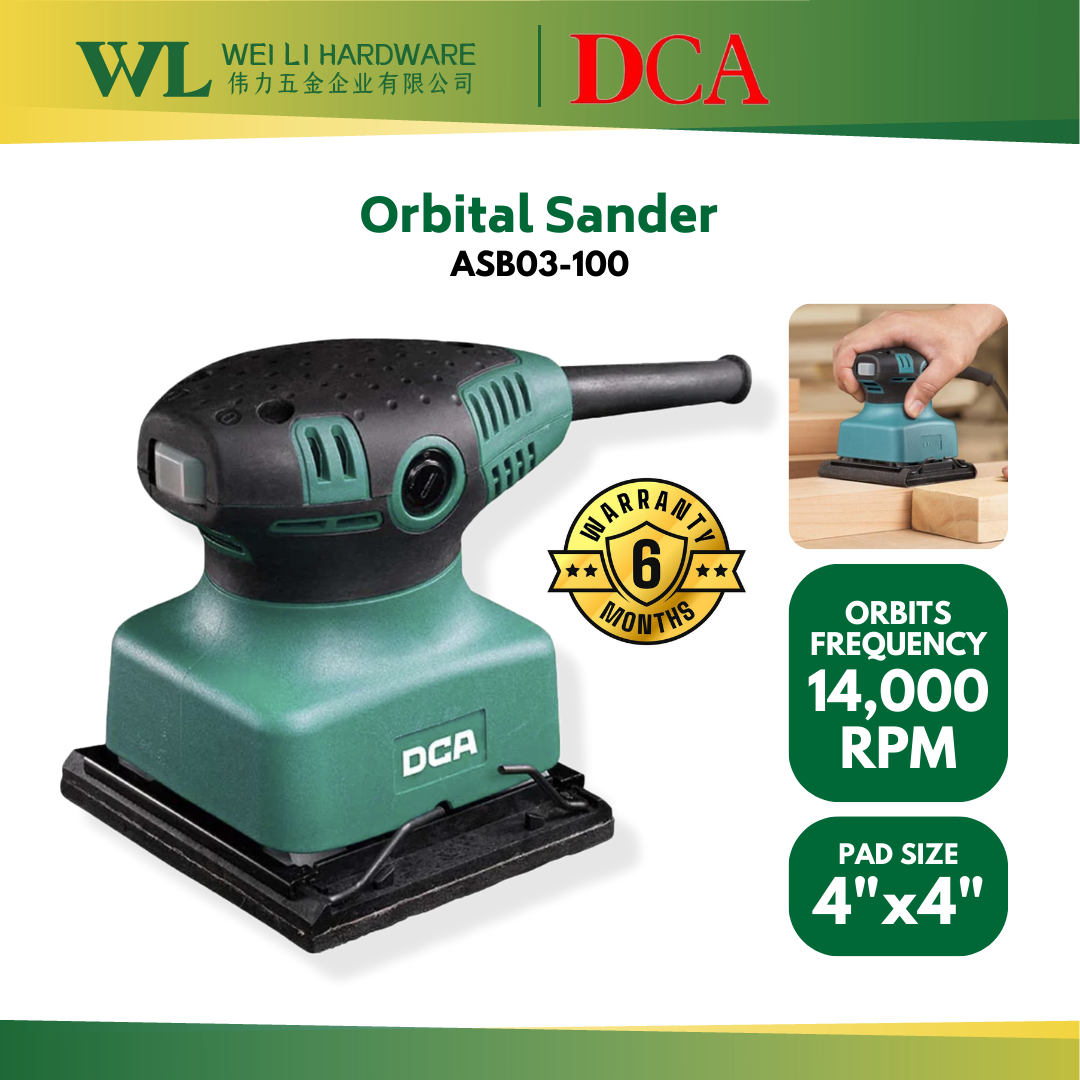 DCA ASB03-100 Orbital Sander / mesin sander / mesin sandpaper / mesin ...