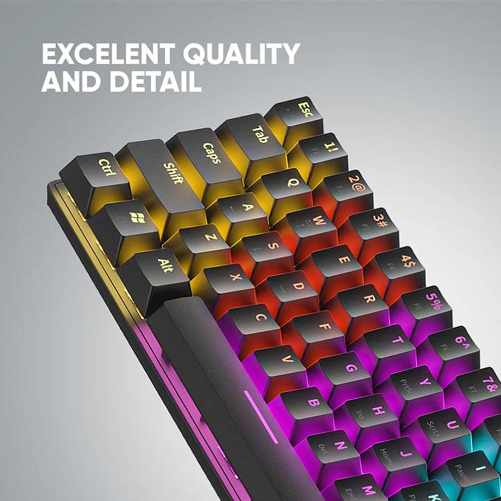 Armaggeddon MKA 1C Neo LED Backlight Mechanical Gaming Keyboard 61 Key ...