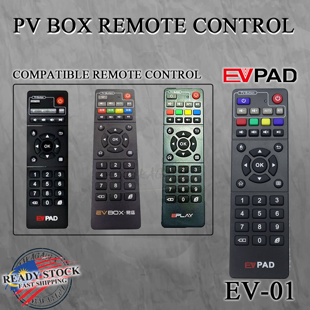 EVPAD TV MEDIA ANDROID BOX REMOTE CONTROLLER REPLACEMENT | Shopee Malaysia