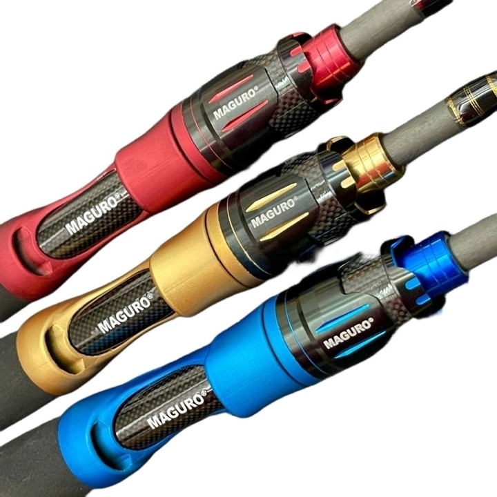 MAGURO fishing rod SAMURAI SOLID CARBON MSSC SPINNING & BAIT CASTING ...