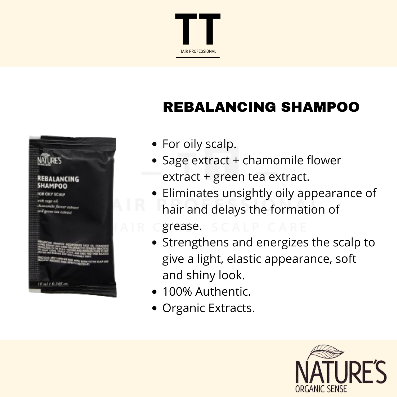 [FREE DELIVERY] NATURE'S ORGANIC SENSE HAIR SHAMPOO , LEAVE ON , MASK ...