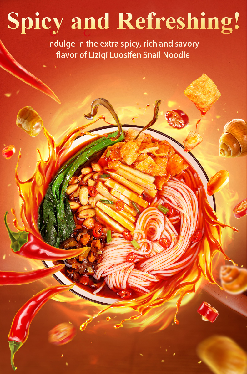 (Halal) Liziqi Liuzhou Premium Snail Noodle 330g | Shopee Malaysia