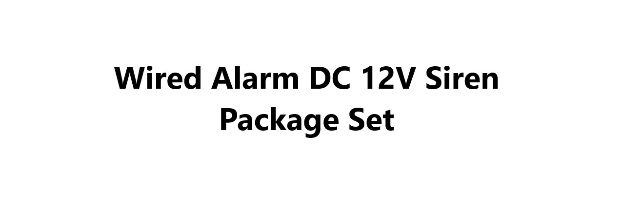 Wired Alarm DC 12V Siren Package Set with Metal Box Siren Horn Strobe ...