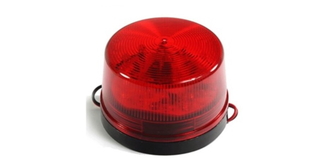 Wired Security Burglar Alarm Red Bright Flashing LED Strobe Light Alarm ...