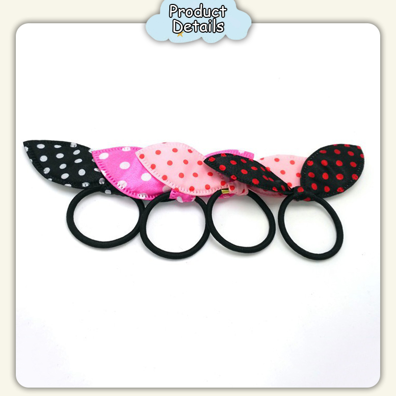 [Happy Kids] Korean Elastic Hair Band Rabbit Bunny Hair Tie Ponytail ...