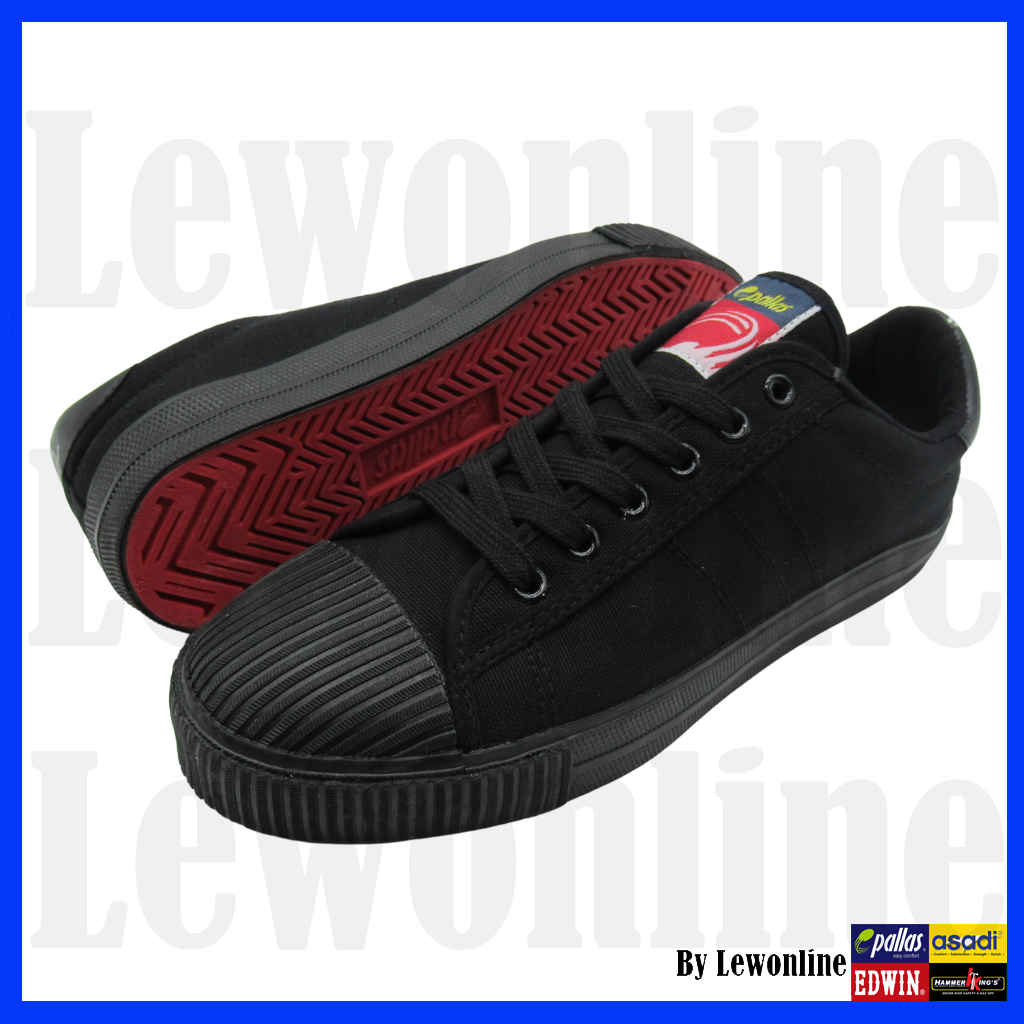 KASUT SEKOLAH PALLAS REJAM HITAM BERTALI (PALLAS RJ07001BK) (PALLAS ...