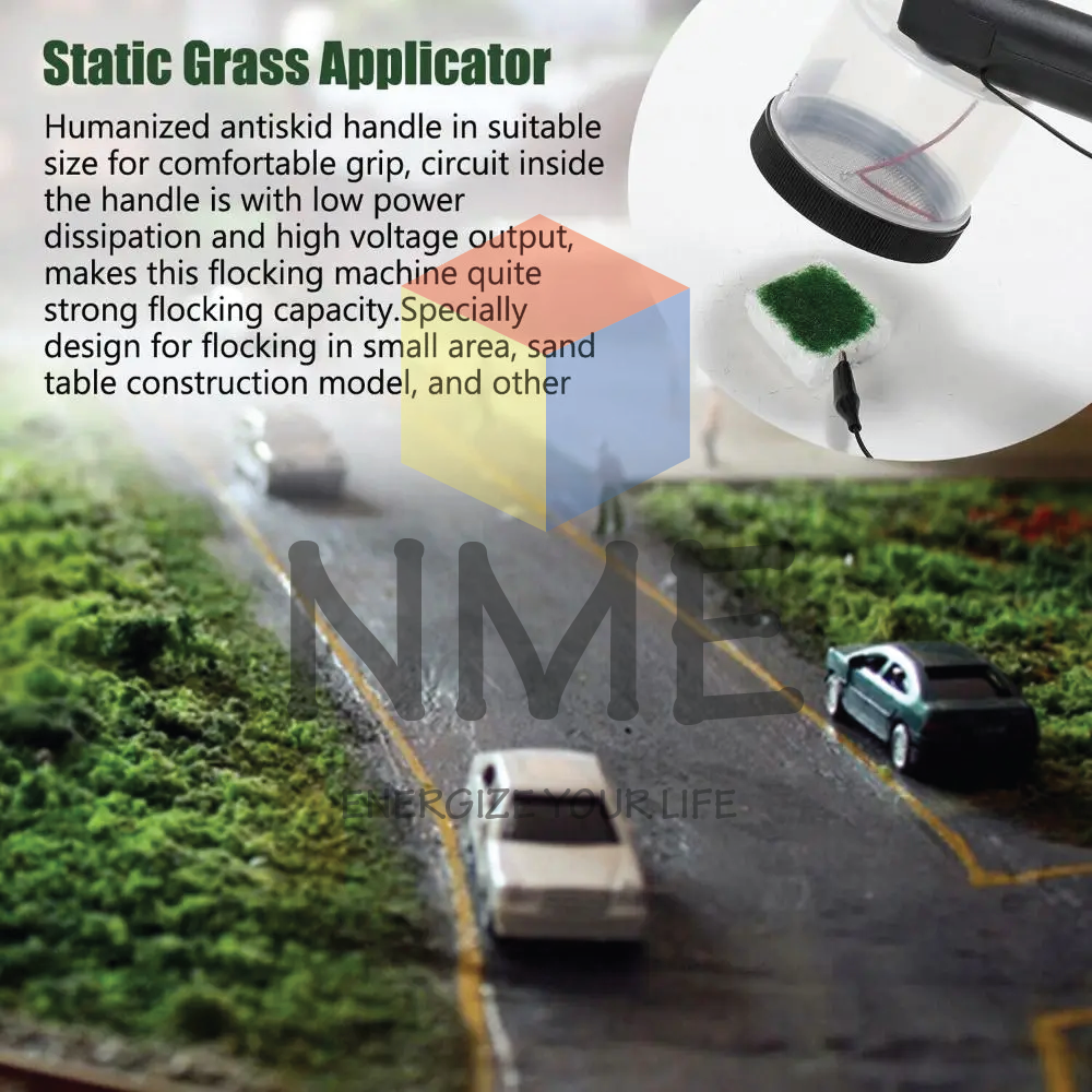 Static Grass Machine Flocking Handheld Static Grass Flock Applicator Machine For Diorama Model ...