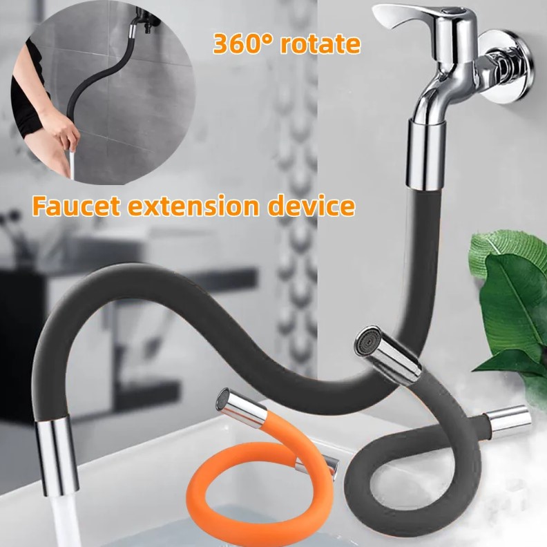 Faucet Extension Extender Rotating Water Tap Extension Pipe Kitchen ...