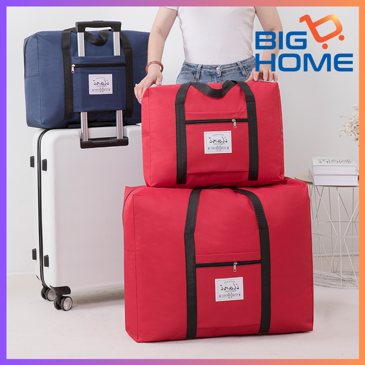 Travel Bag Baju Besar Beg Balik Kampung Beg Asrama Beg toto Berzip ...