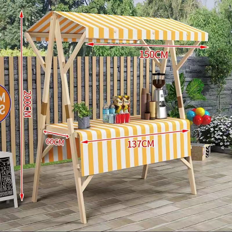 Solid wood celebrity booth display rack folding table market night market promotion dedicated ...