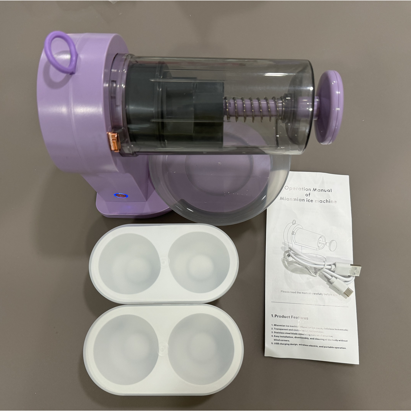 Auto Ice Blender Ice Crusher ABC machine electronic rechargeable Ice ...