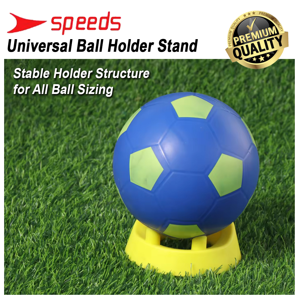 Speeds Universal Ball Display Stand Holder for Rugby Football Soccer ...