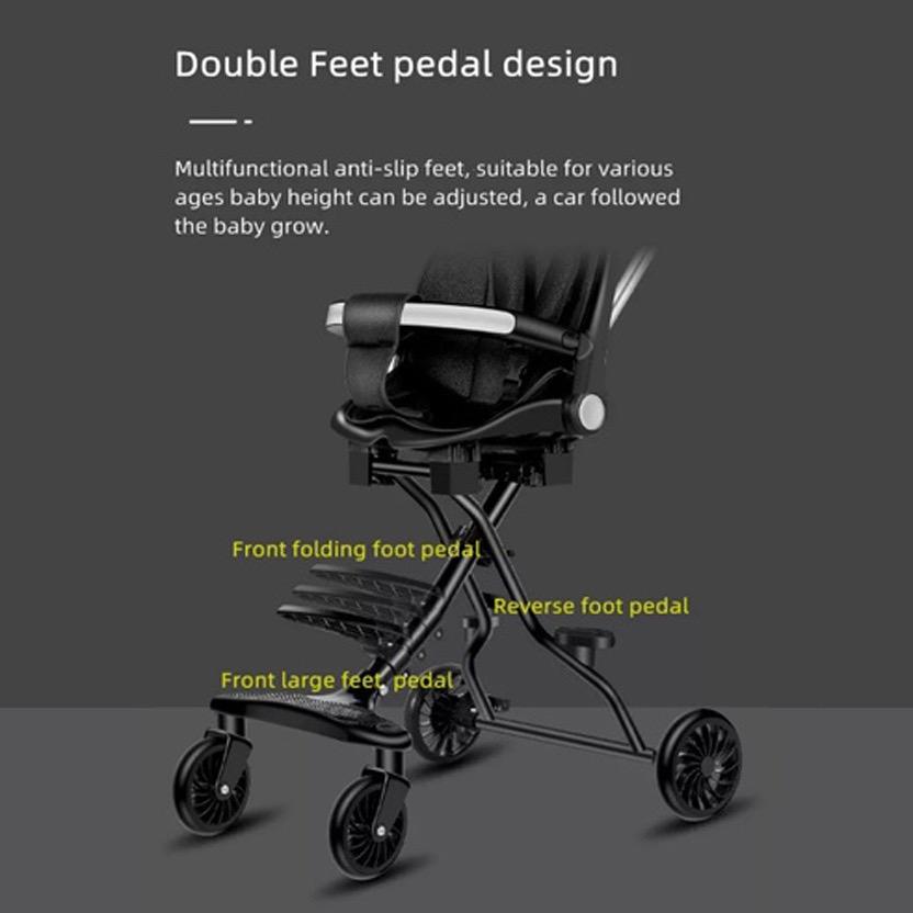 Baby Stroller 2 way facing Lightweight Stroller Foldable Baby Stroller ...