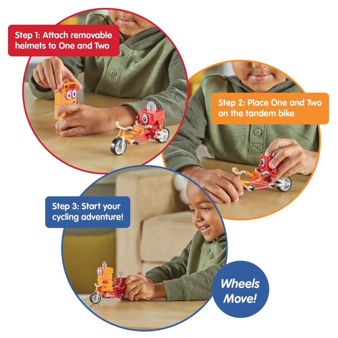 Numberblocks One and Two Bike Blocks Adventure Figure Pack | Shopee ...