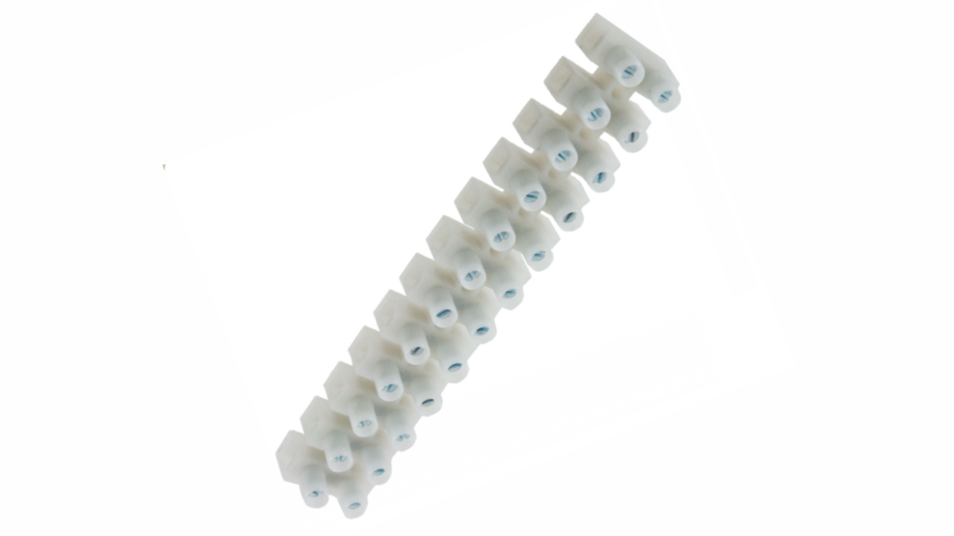 PVC 380V 5A Wire Connector Termination Block White Color Colour for ...