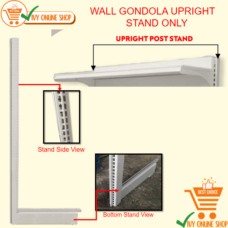 Wall Gondola Upright Stand / GONDOLA TIANG Only | Shopee Malaysia