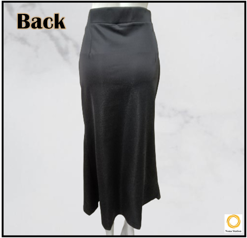 NS 5605 Plus Size L -4XL Women Big Size Duyung Skirt Stretchable Fabrics (Kain Tebal) | Shopee ...