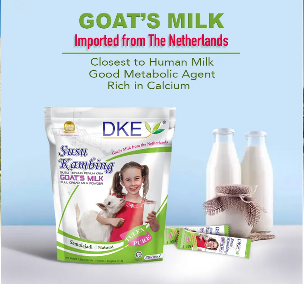 Dke Goat'S Milk Full Cream Milk Powder 15S X 18G | Shopee Malaysia