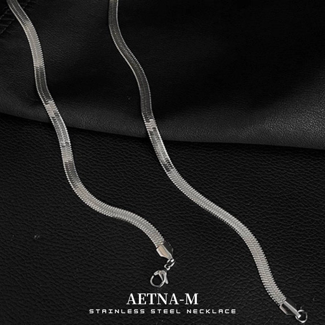 Snake Bone Clavicle Silver Stainless Steel Chain Necklace Men Women ...