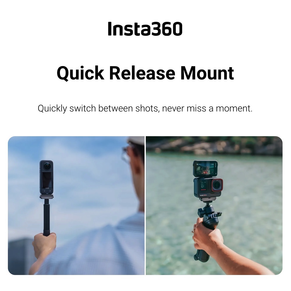 Insta360 Magnetic Quick Release Mount Adapter V2 for ONE X4 X3 Ace Pro ...