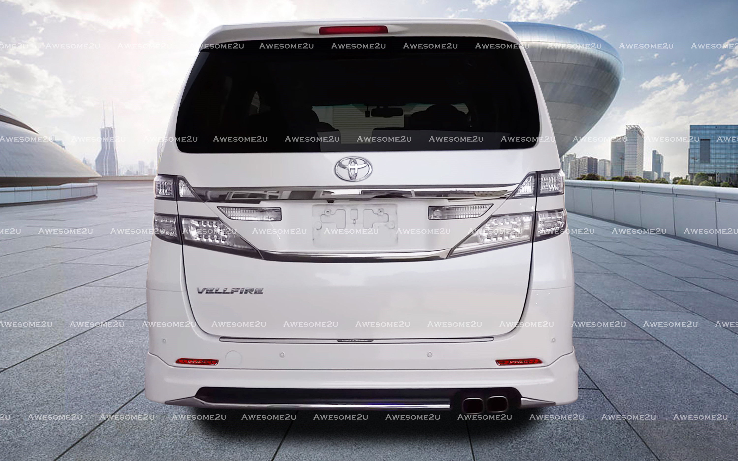 Awesome2u Toyota Alphard Vellfire ANH20 AH20 2006-2014 Car DRL Rear ...