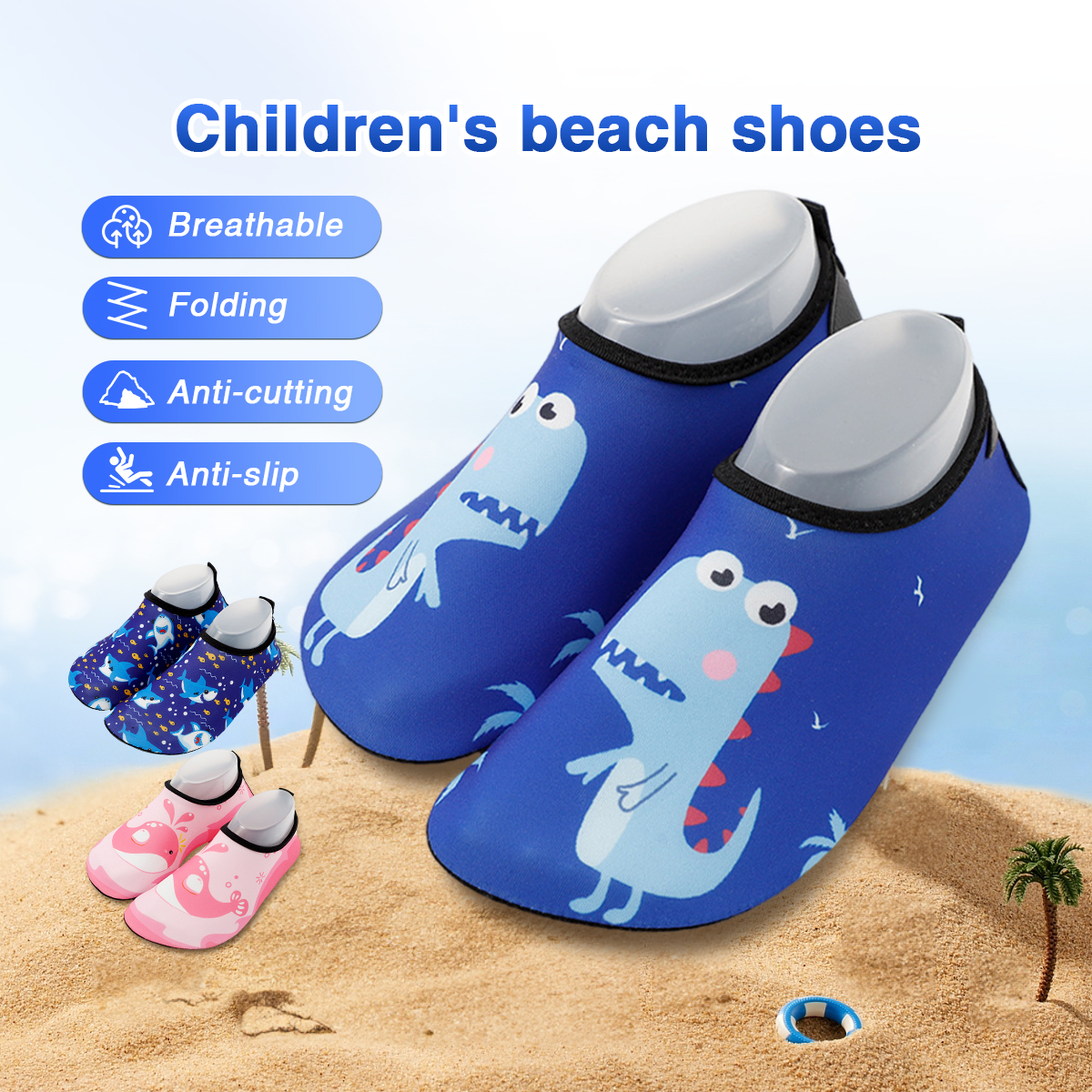kids Beach Shoes Aqua Socks Swimming Water Sport Barefoot Sneaker Swim ...