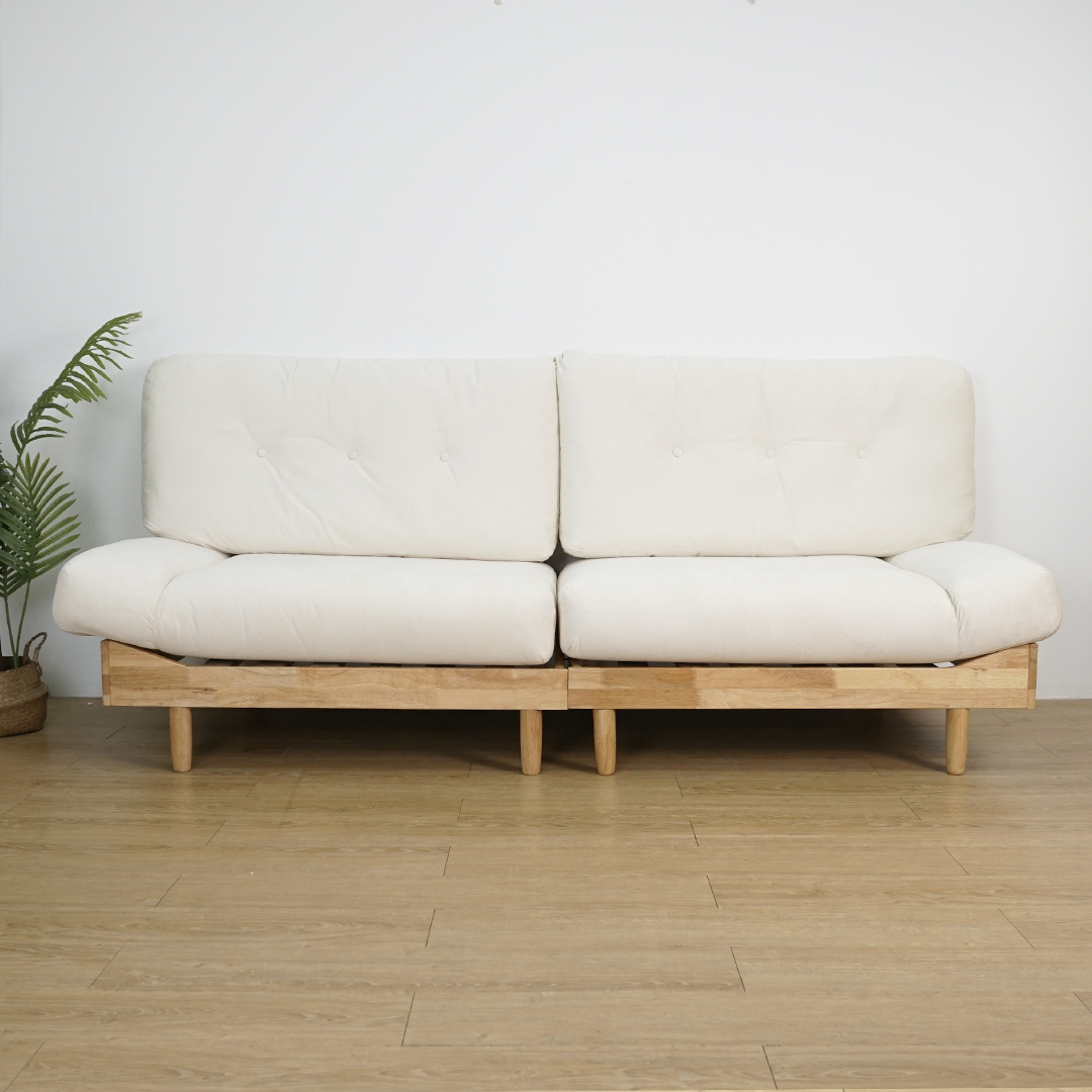 Furniture Direct CLOUDY 3 Seater Easy Clean Sofa-Beige | Shopee Malaysia
