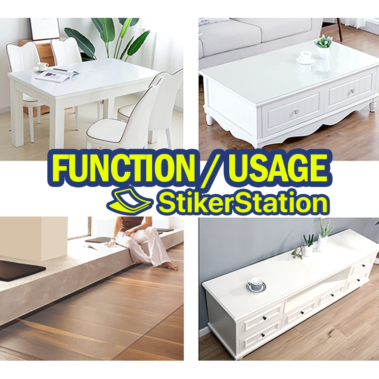 Big Piece PVC Table Mat / Alas Meja Plastik Besar / PVC Alas Meja ...