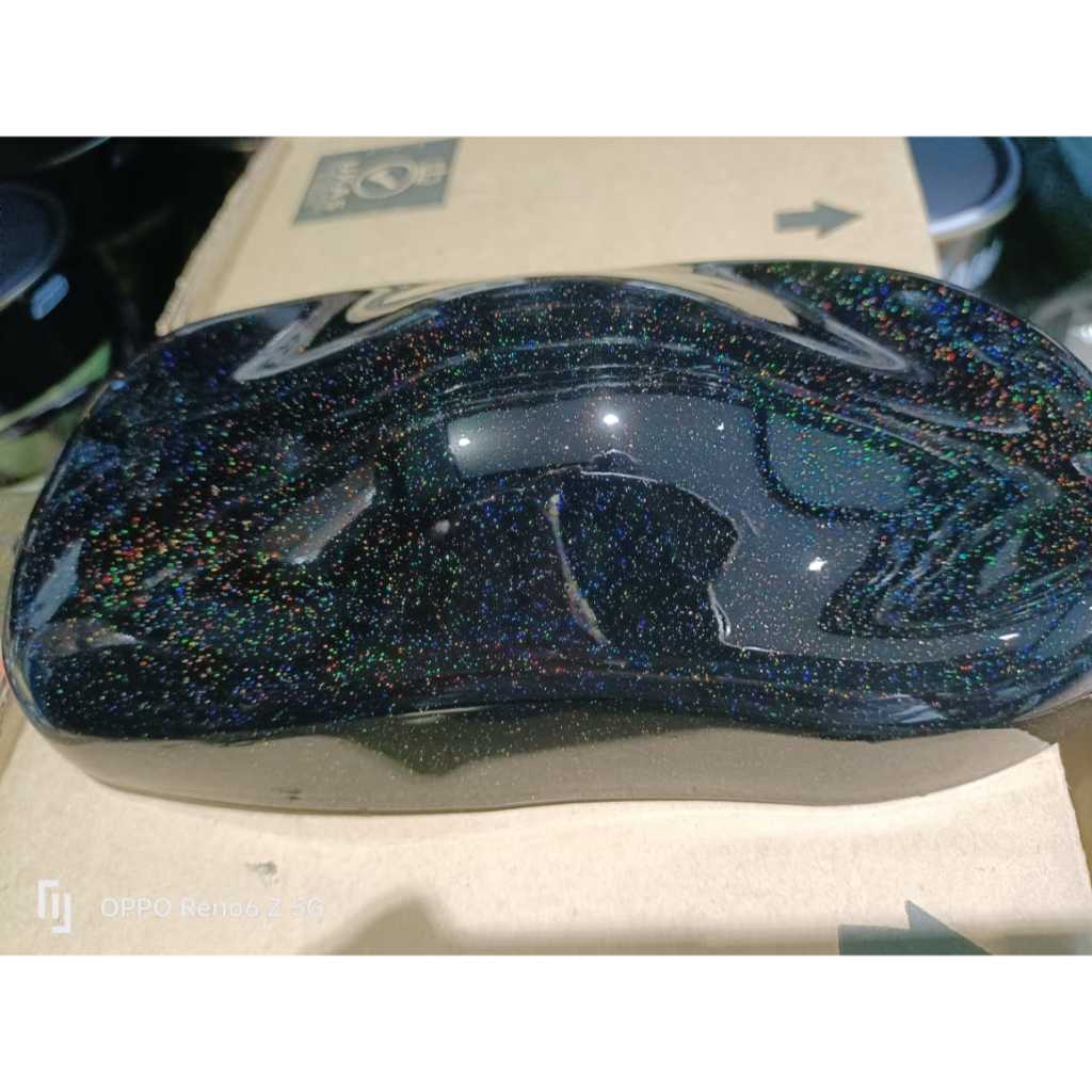 [ AK240064 Holographic Glitter Black ] 2K Motor Paint Kaler Bancuh ...