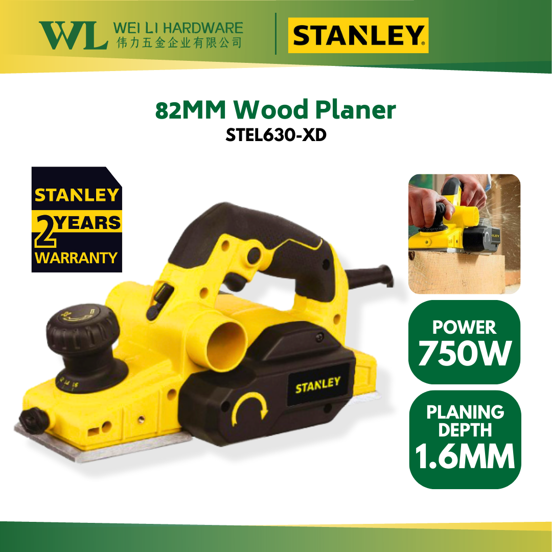 STANLEY STEL630-XD 750W Corded Planer / wood planer / planer machine ...