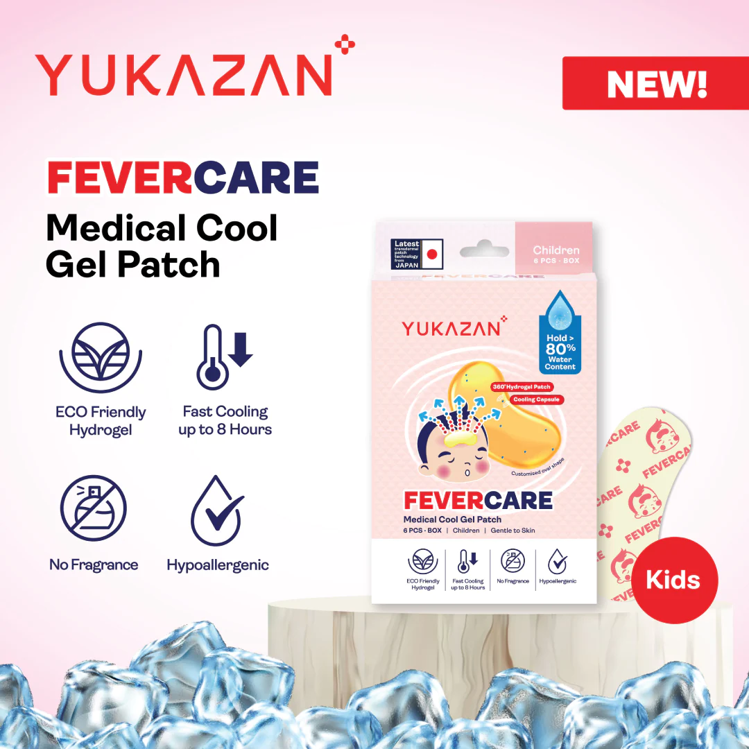 Yukazan Cough Relief Patch / Flu Relief Nose Patch / Fevercare Cool Gel ...