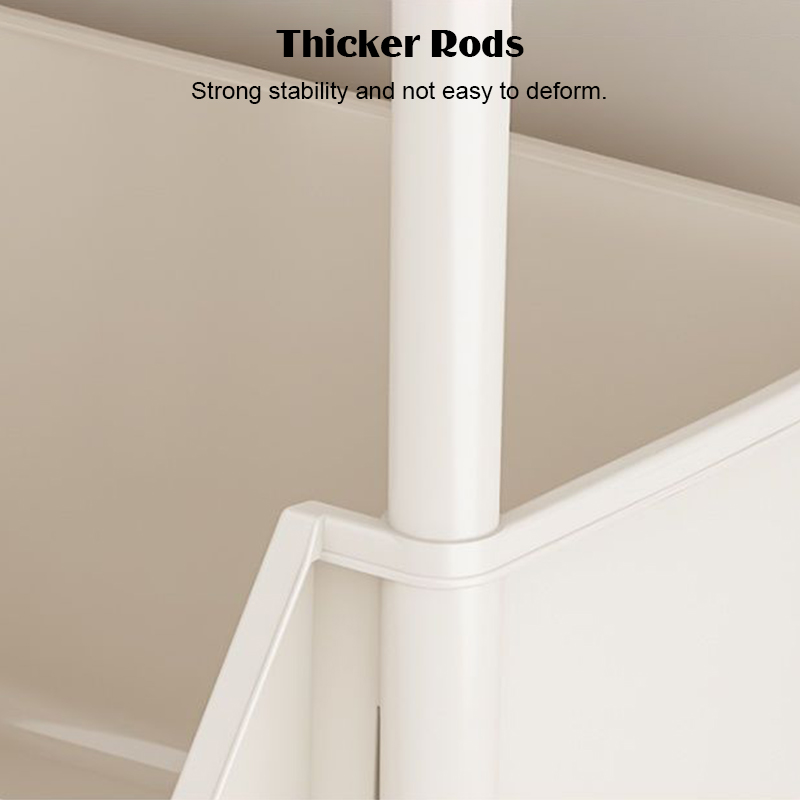 Multi-Layer Storage Rack With Wheels Movable Book Shelf Rack Household ...