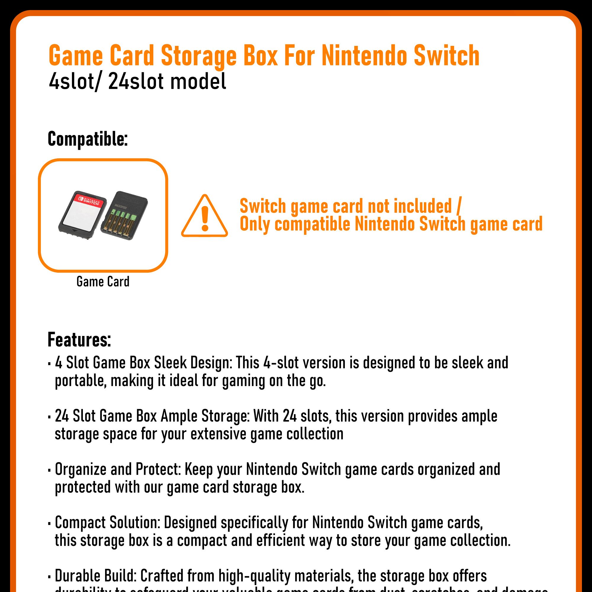 Nintendo Switch OLED / Switch V1&V2/ Switch Lite Game Card Disc Case ...
