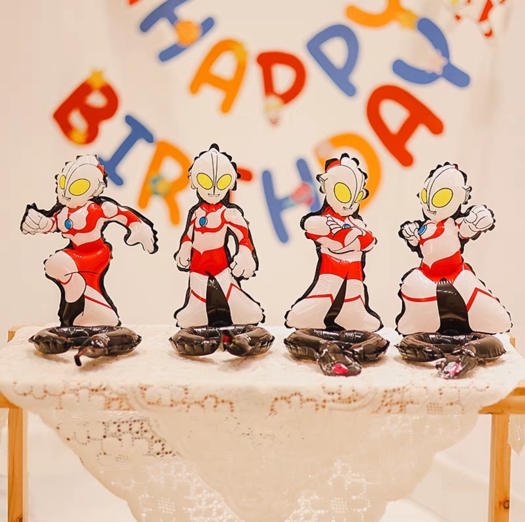 Cartoon Ultraman Theme Birthday Foil Balloon design banner birthday 卡通 ...