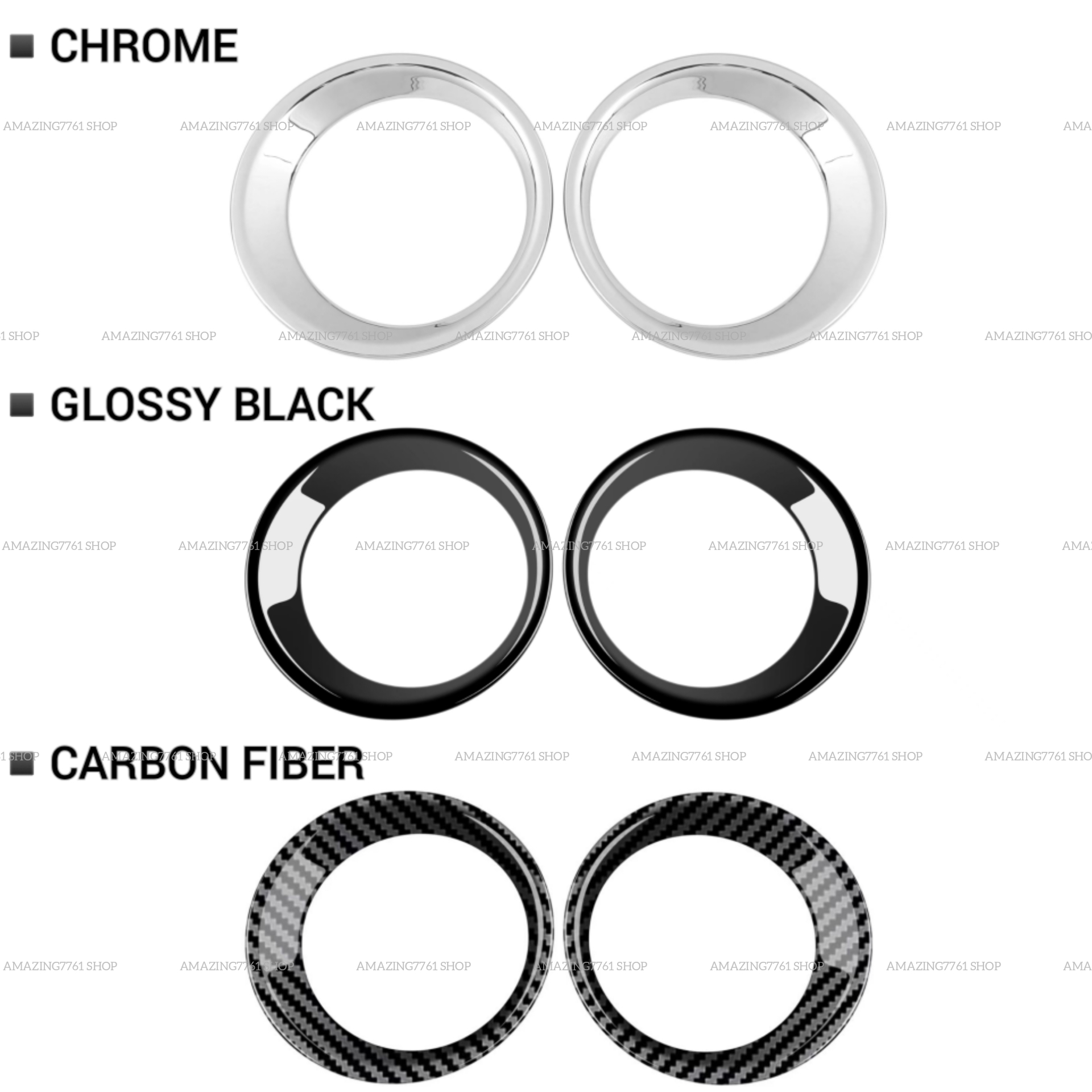 AMAZING PERODUA BEZZA 2019-2024 FRONT BUMPER FOG LAMP RING COVER TRIM ...