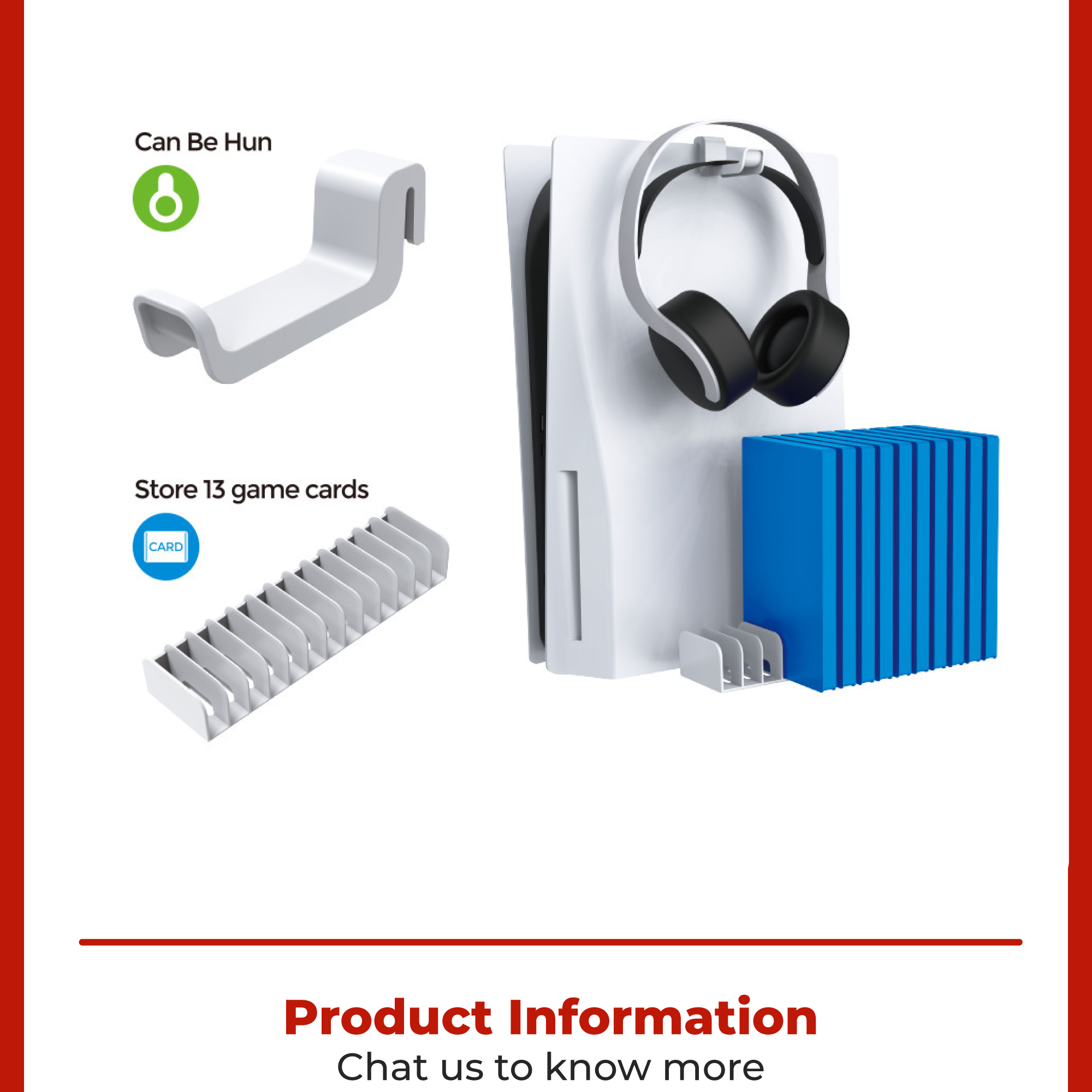 DOBE PS5 Headset Hanger Headphone Holder Stand for Gaming Headset Dock ...