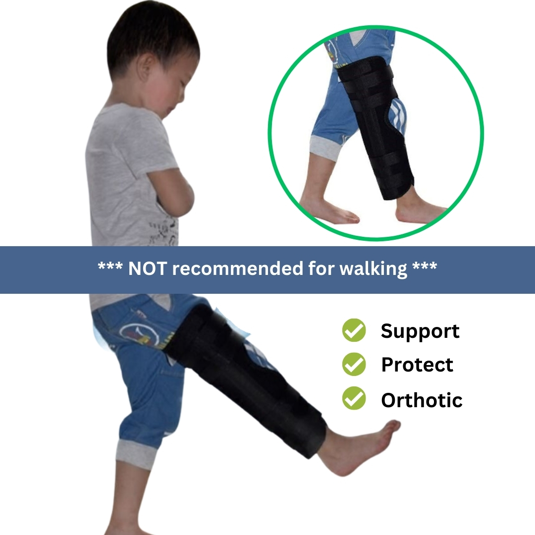 Kid's Knee Brace Children Fixed Joint Guard Support Pediatric Leg ...