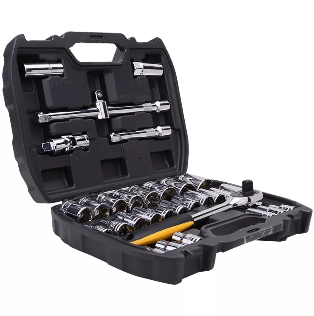 DELI 1/2" 32Pcs Socket Set DL1032 Multi-size Ratchet Spanner Wrench ...