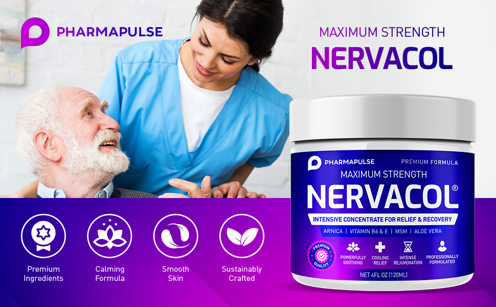 PharmaPulse Nervacol / Neuropathy Nerve & Pain Relief Cream – Maximum ...