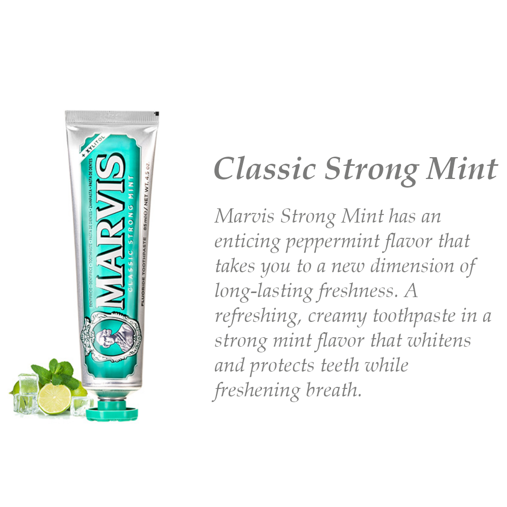 Marvis Toothpaste From Italy Classic Strong, Whitening, Aquatic, Jasmin ...
