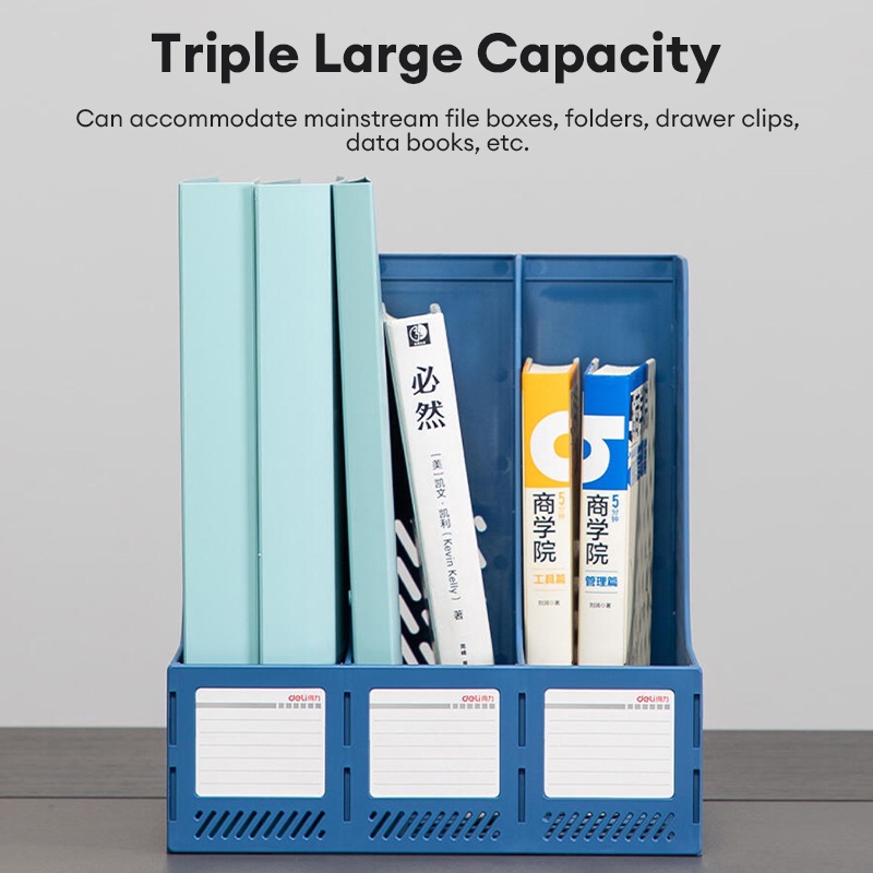 Deli Magazine File Document Organizer Rak Box Desk Storage 78997 ...