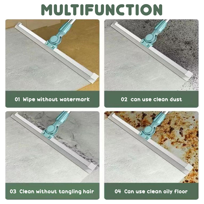 Magic Wiper Floor Sweep Silicon Squeegee 180° Degree Rotatable 35/50CM ...
