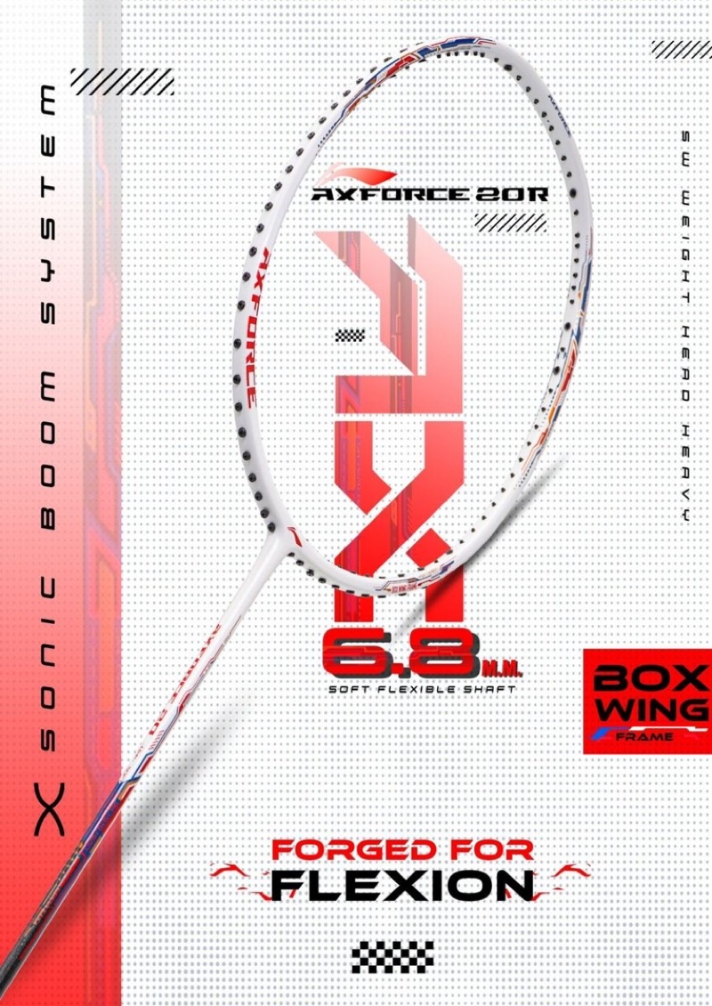 LI-NING Axforce 20 & 20R 3U & 4U Badminton Racket Max Tension 27LBS ...