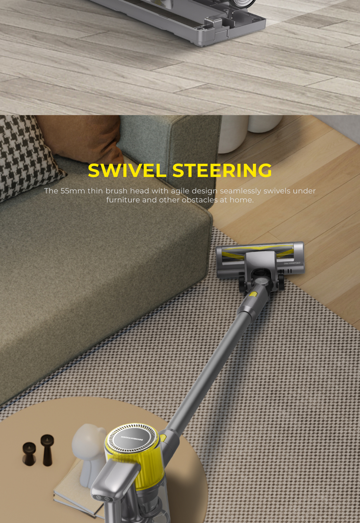 Bossman Kaden, Cyclomax Pro VK2 Wireless Cordless Vacuum Cleaner ...